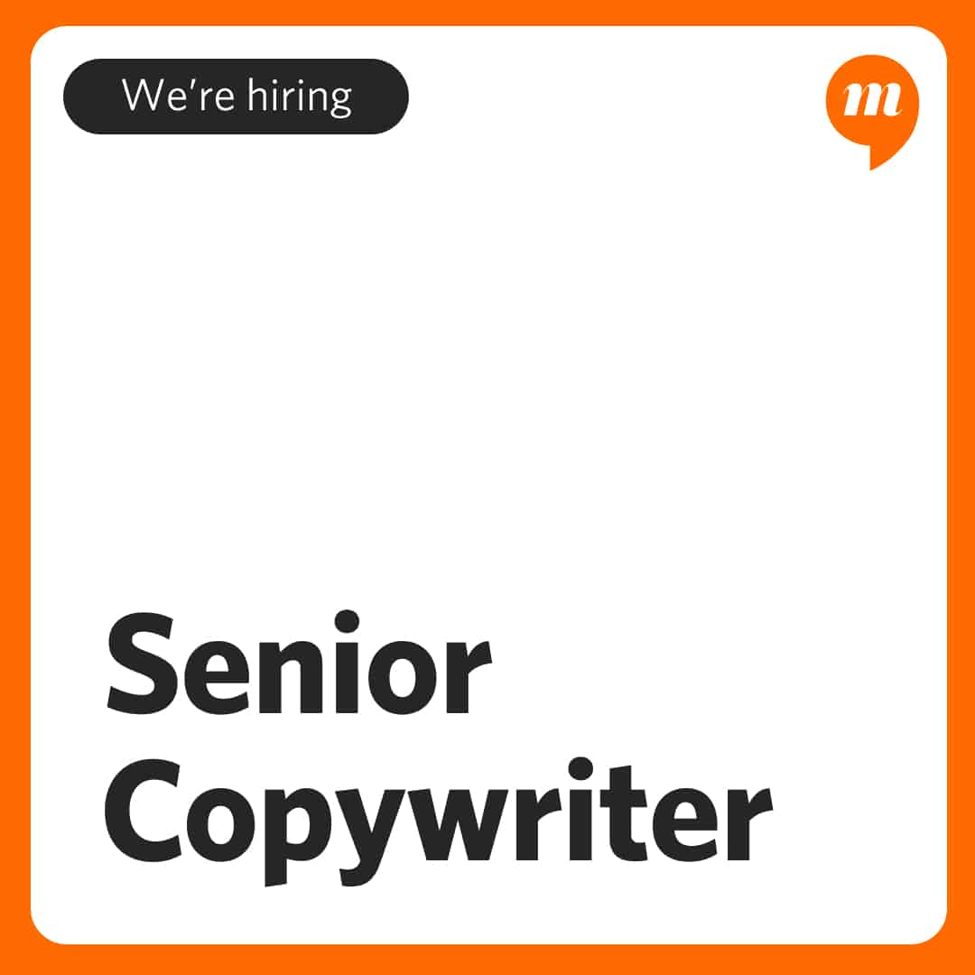 We're Hiring - Senior Copywriter Job - Marlin Communications